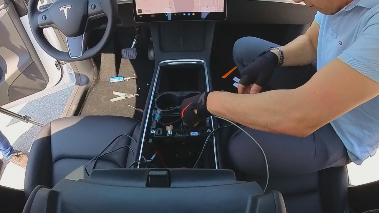 How to install Thinkware Dash Cam in Your Tesla with iVolt External ...
